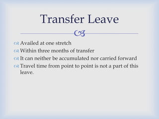 Types of leave | PPTX