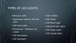 Types of LED & Application | PPTX