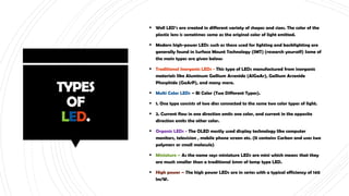 Types of leds | PDF