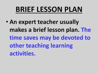 TYPES OF LESSON PLAN | PPTX