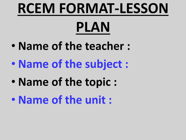 TYPES OF LESSON PLAN | PPT
