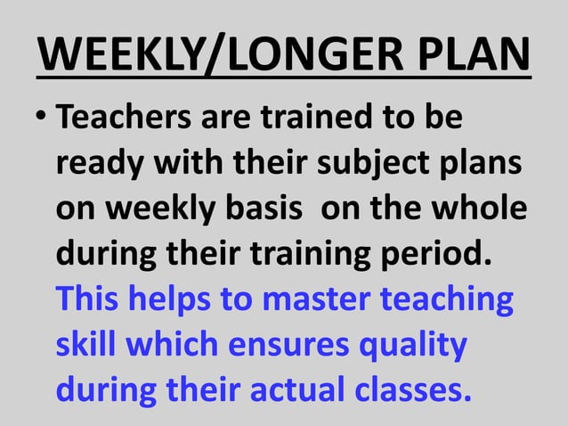 TYPES OF LESSON PLAN | PPT