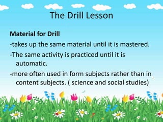 Types of Lessons | PPTX