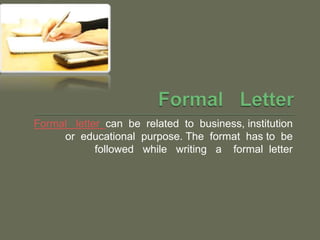 Types Of Letters | PPTX