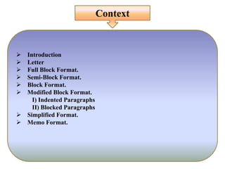 Types of letters in Communication | PPTX
