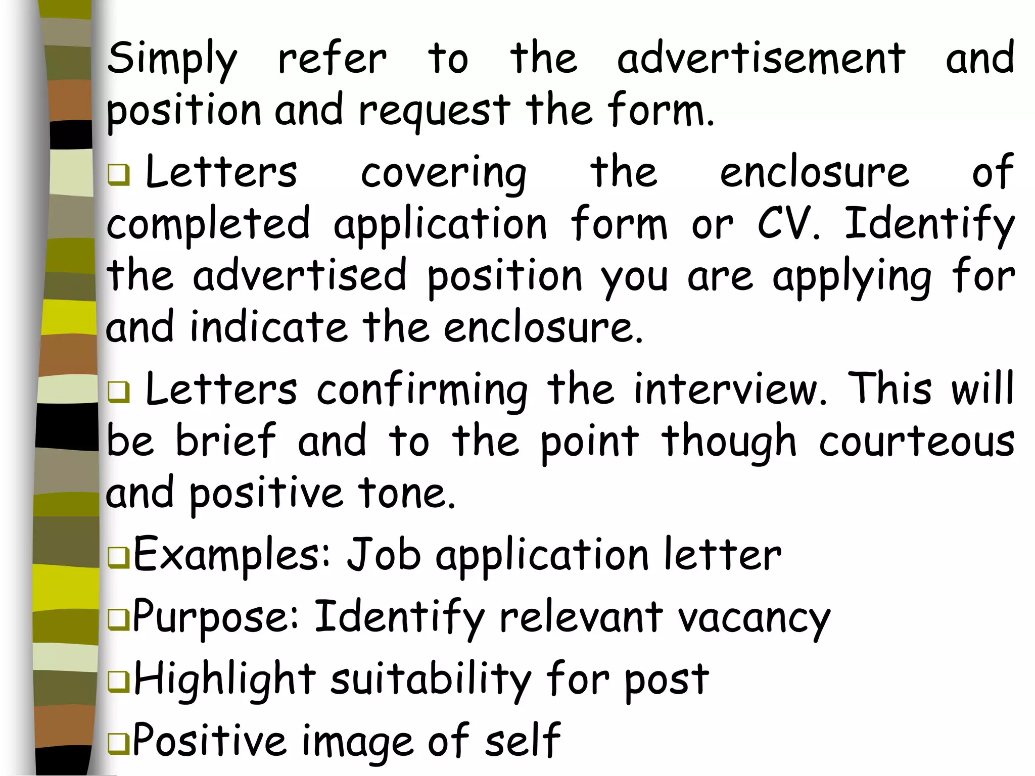 Types of letters | PPTX