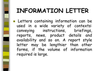 Types of letters | PPTX