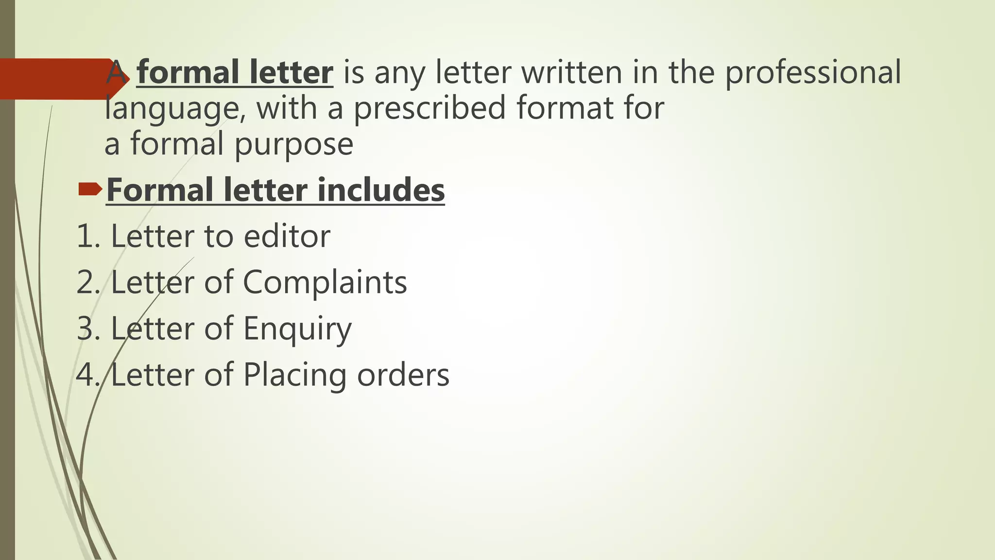 Types of letters | PPT
