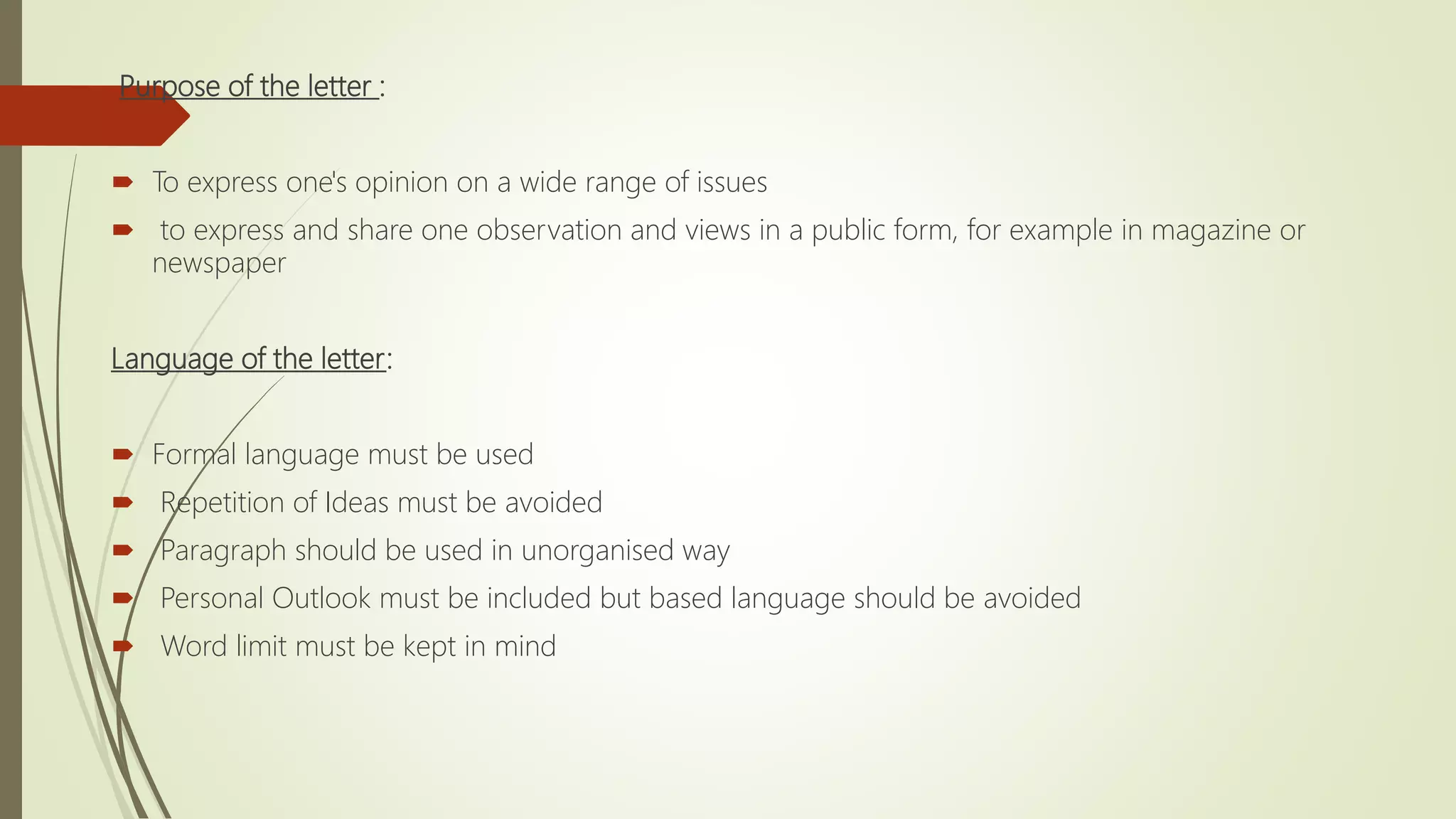 Types of letters | PPT