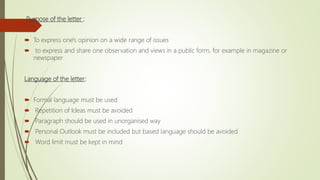 Types of letters | PPT
