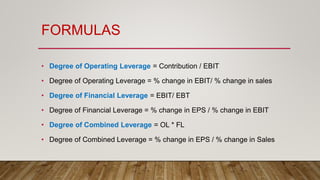 Types of Leverage | PPTX
