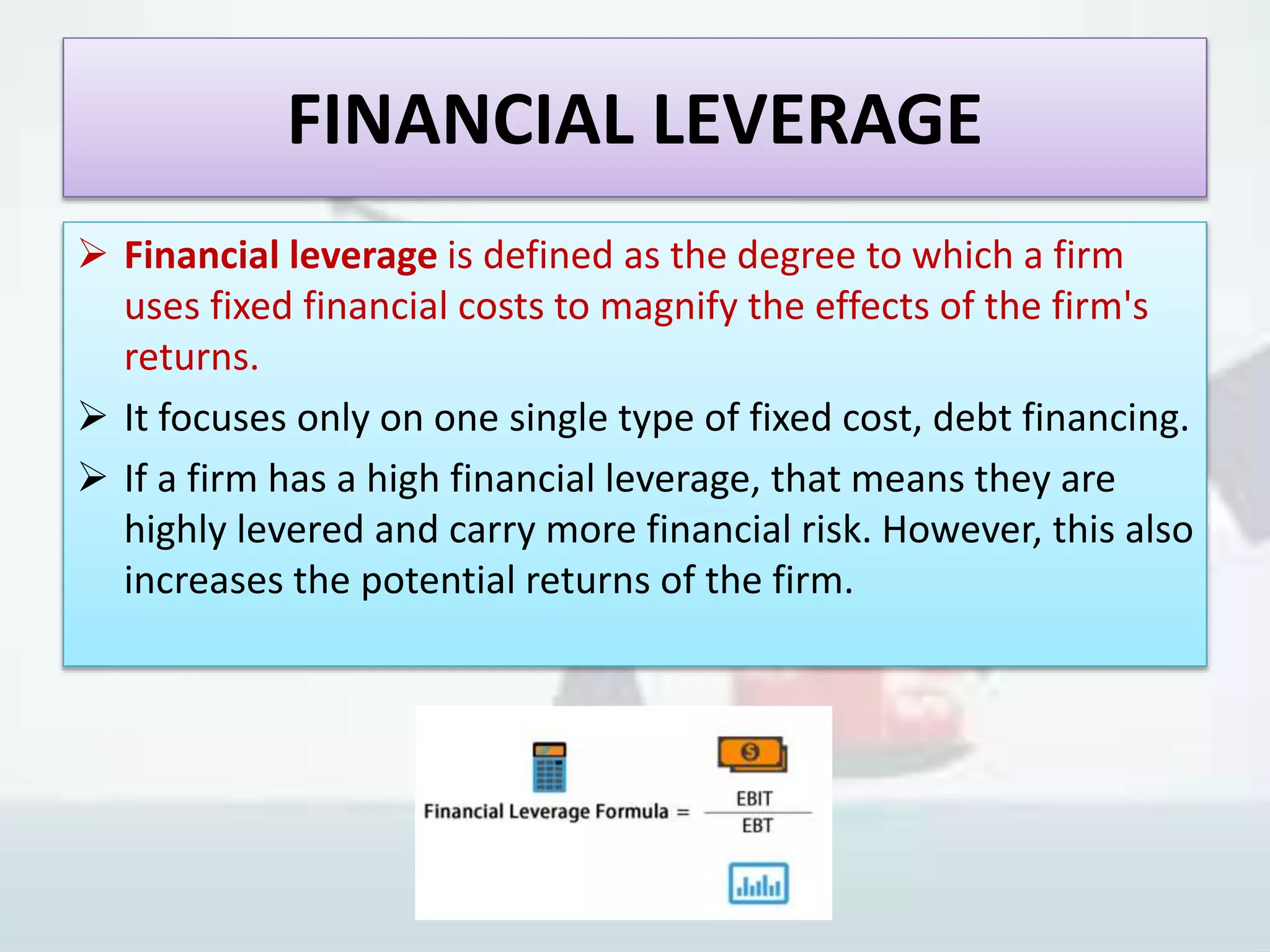 TYPES OF LEVERAGE - FINANCIAL MANAGEMENT | PPTX