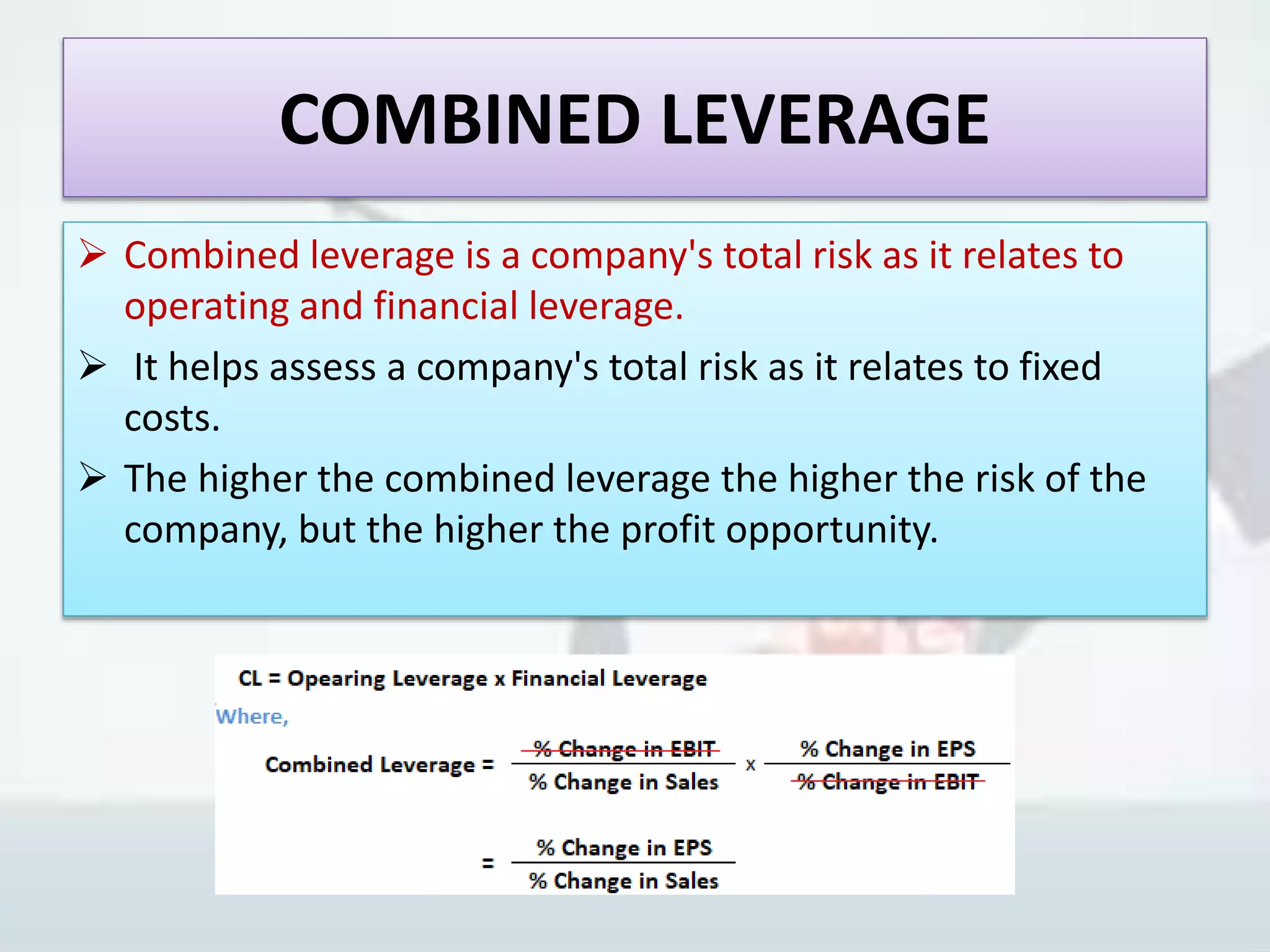 TYPES OF LEVERAGE - FINANCIAL MANAGEMENT | PPTX