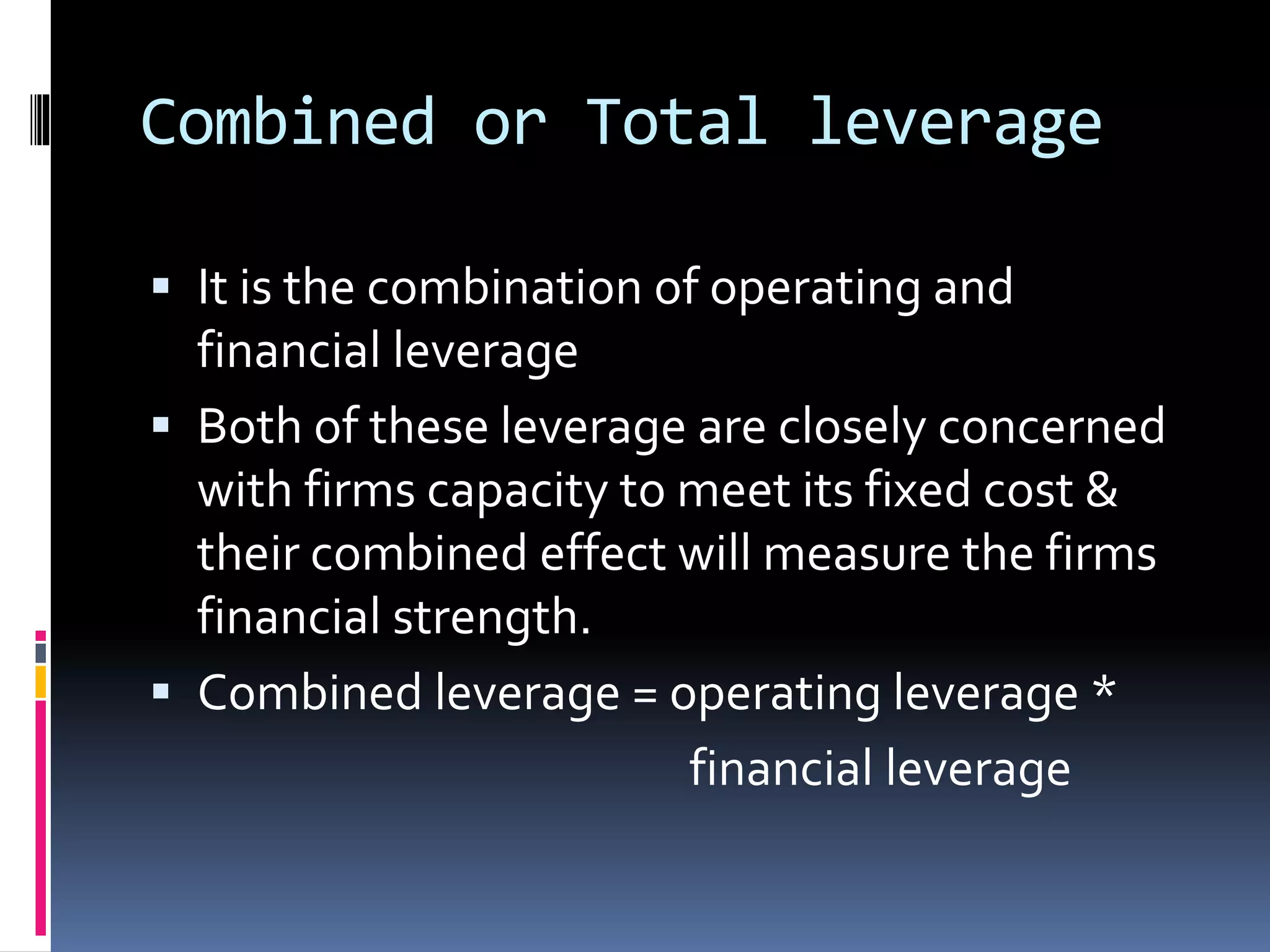 Types of leverages | PPTX