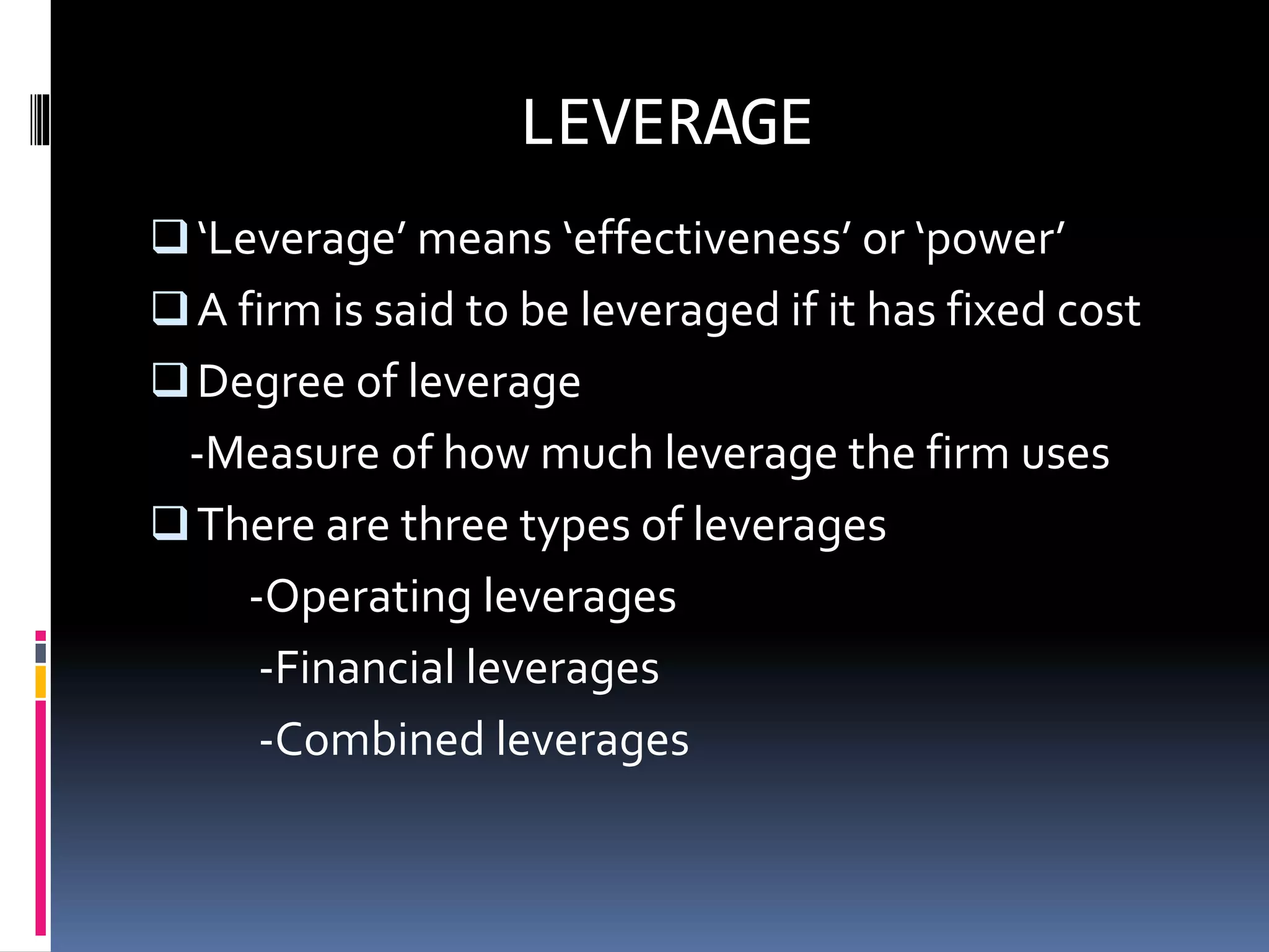 Types of leverages | PPT