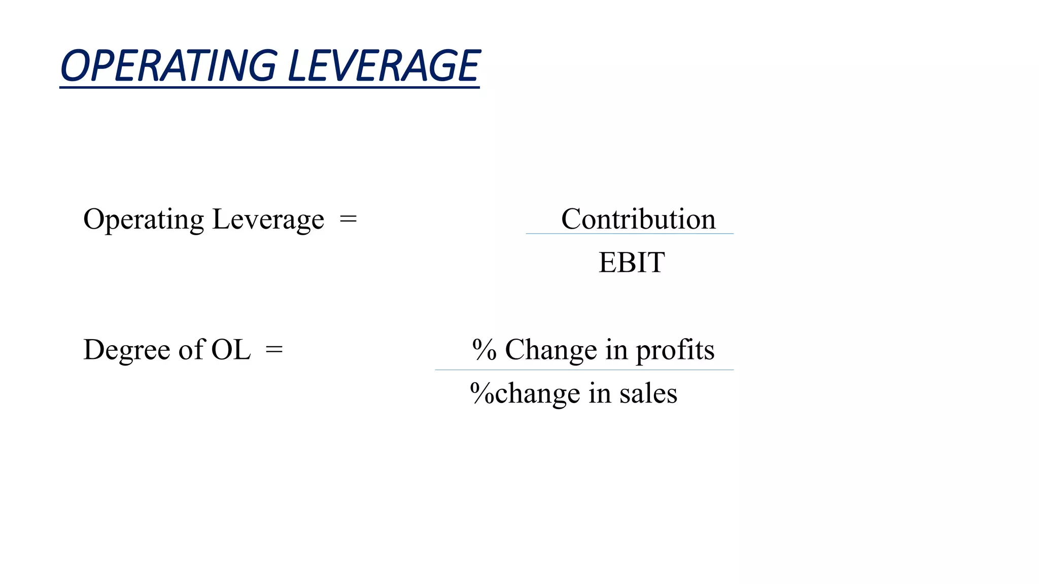 Types of leverages ben | PPTX