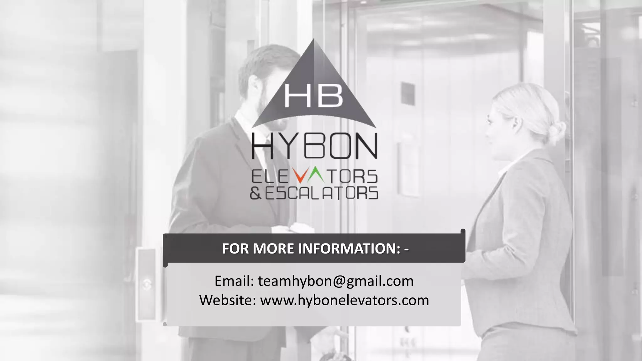 Types of lifts - Hybon Elevators | PPTX
