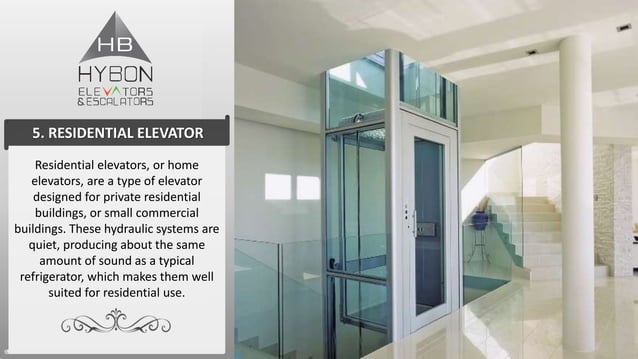 Types of lifts - Hybon Elevators | PPTX