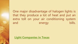 Types of light bulbs and their application | PPTX