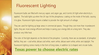 Types of light bulbs and their application | PPTX