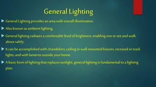 Types of lighting | PPTX