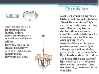 Types of lighting their uses,availability | PPTX