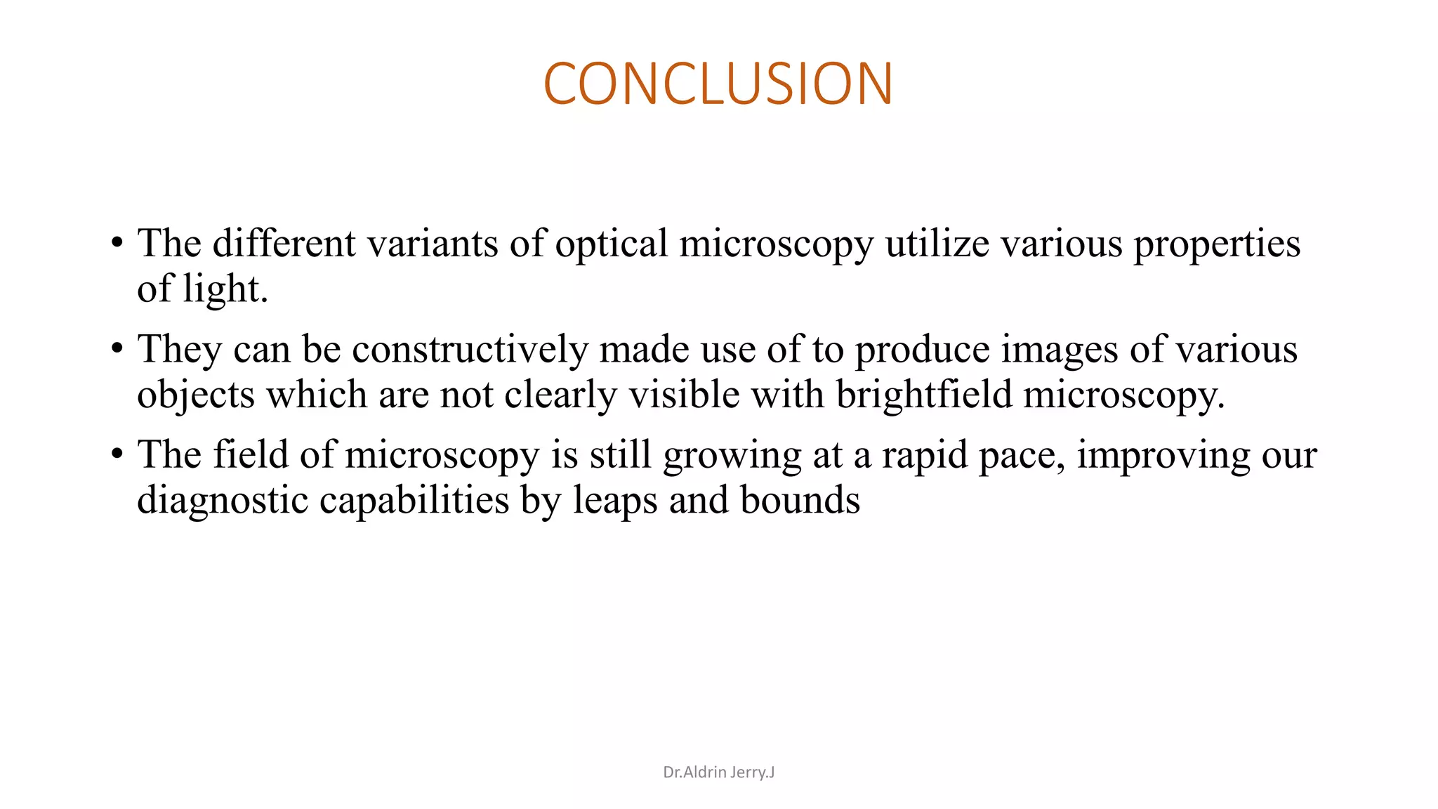 Types of light microscopy | PPTX