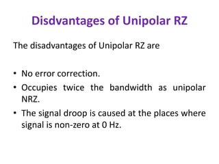Types of line coding | PDF | Computer Networking | Computing