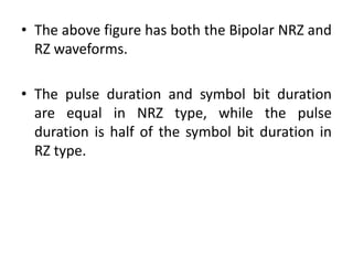 Types of line coding | PDF
