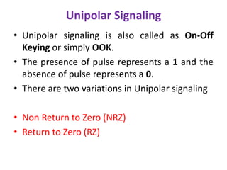 Types of line coding | PDF