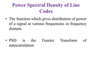 Types of line coding | PDF