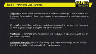 Types of Line Marking | PPTX