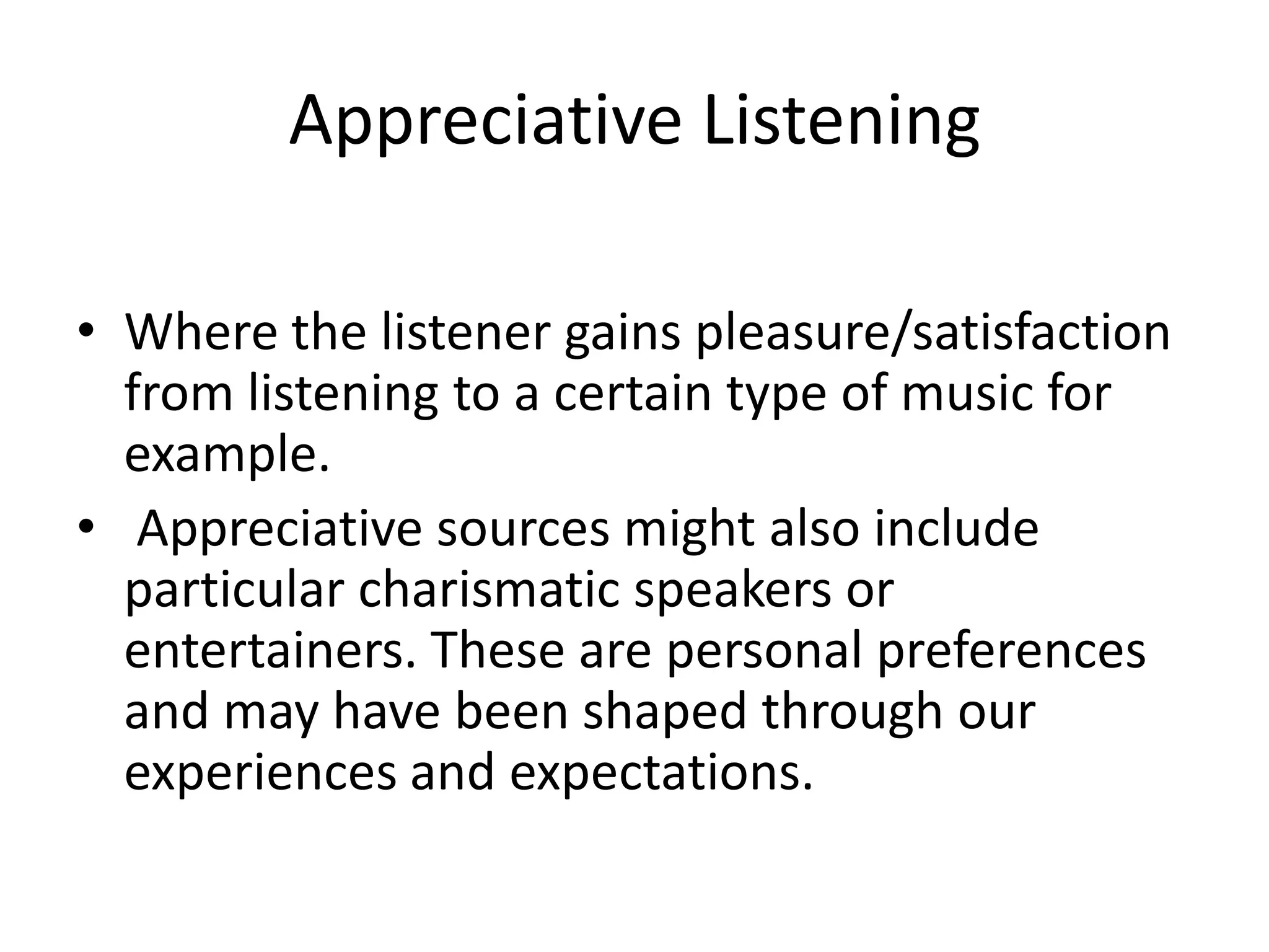 Types of listening | PPTX