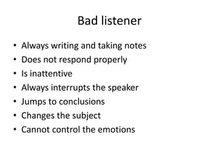 Types of listening | PPTX