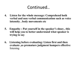 Types of listening | PPTX