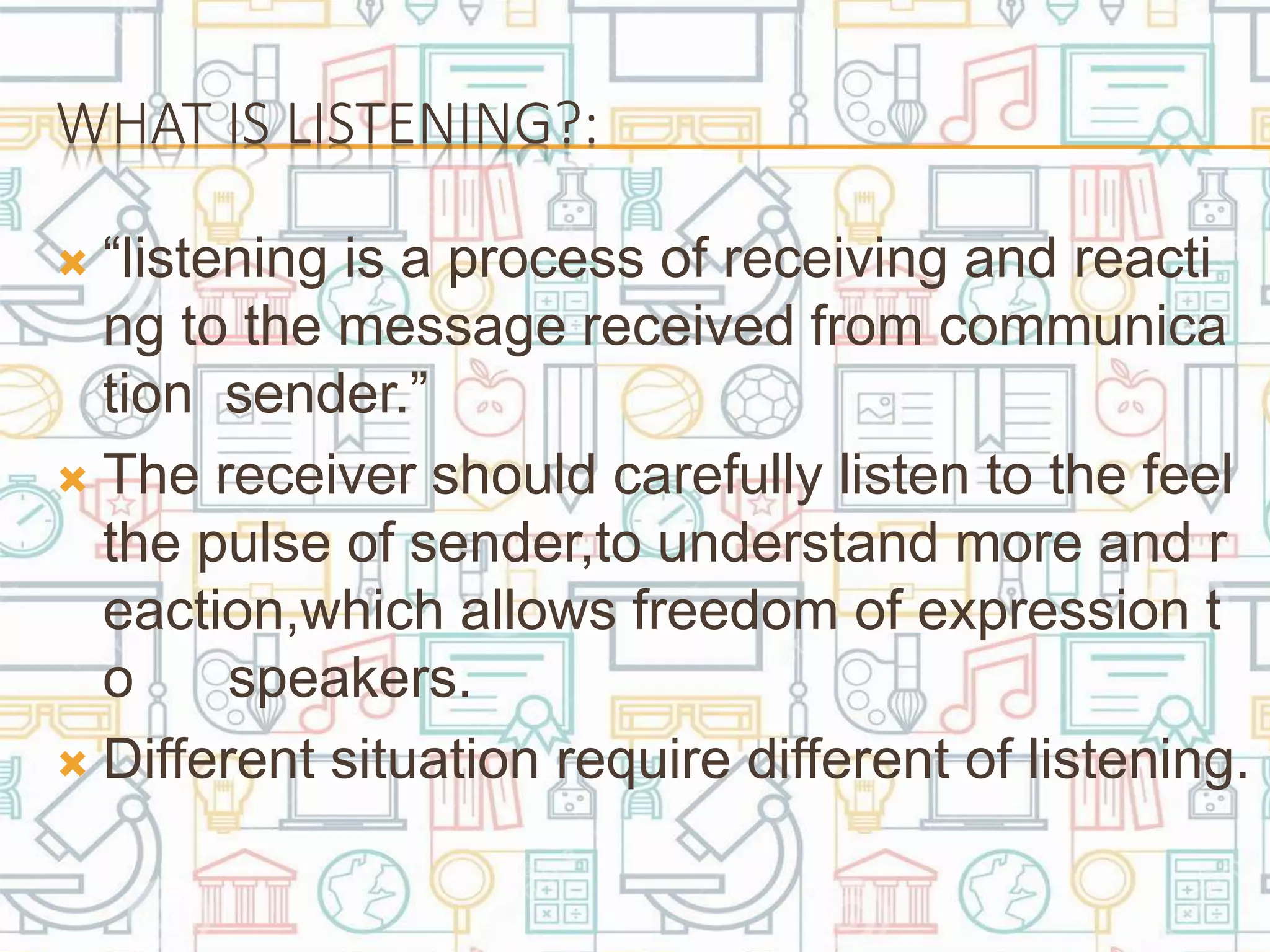 Types of listening | PPTX