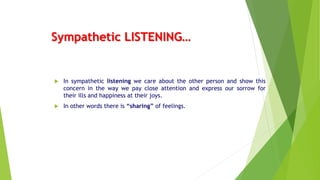 Types of listening and storage | PPTX