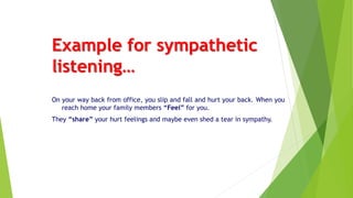 Types of listening and storage | PPTX