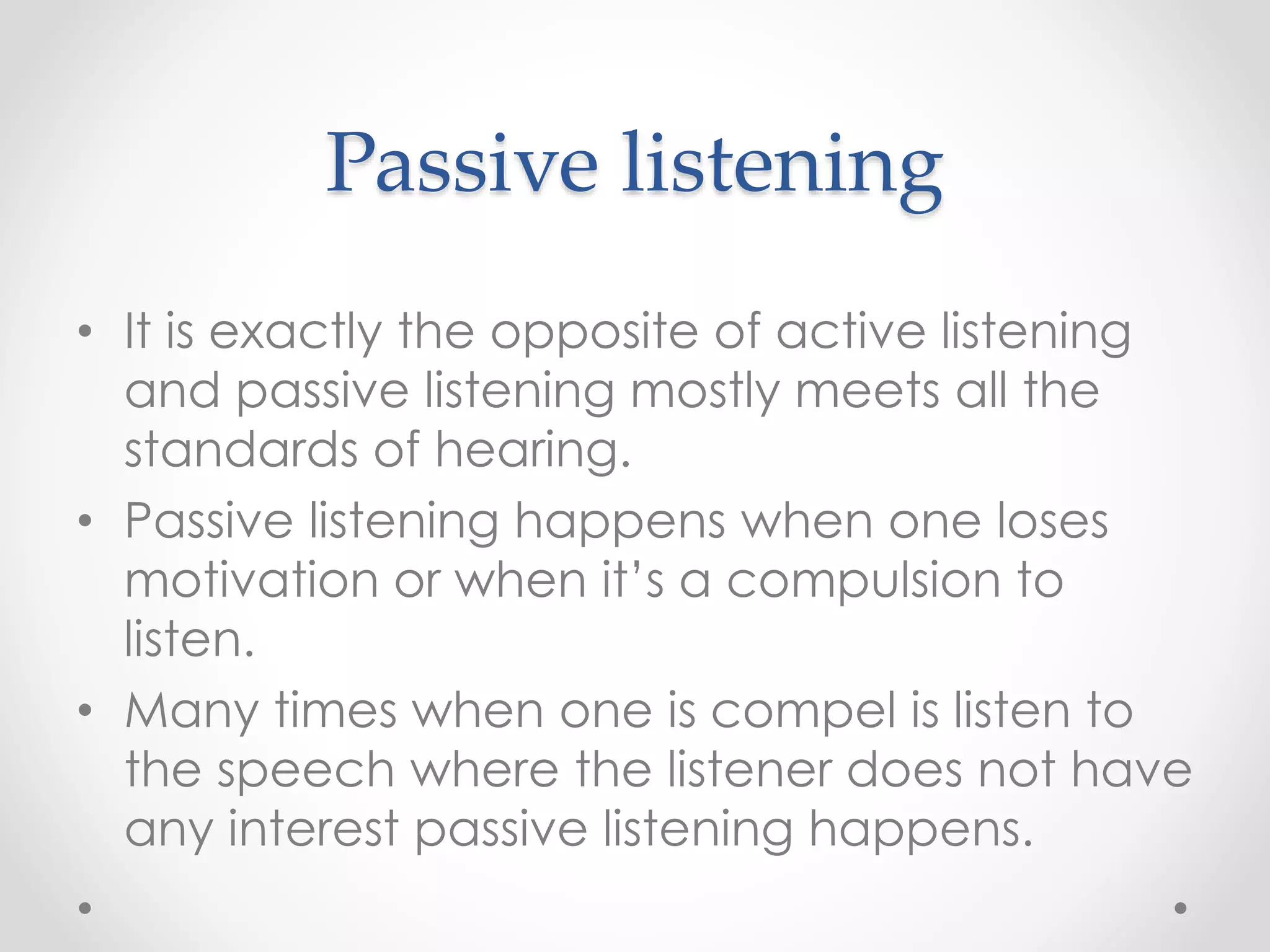 Types of listening | PPTX