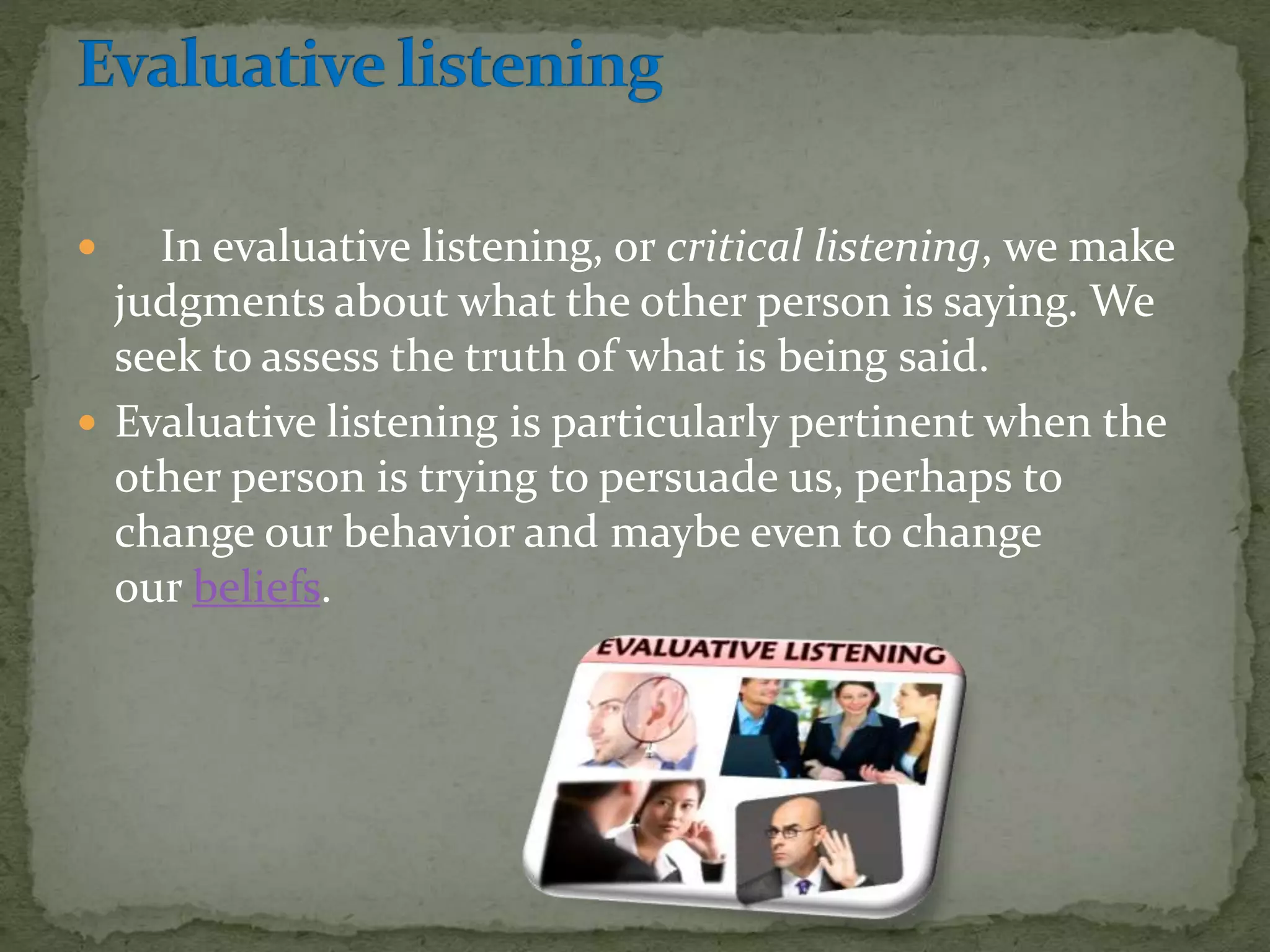 Types of listenng skills | PPTX