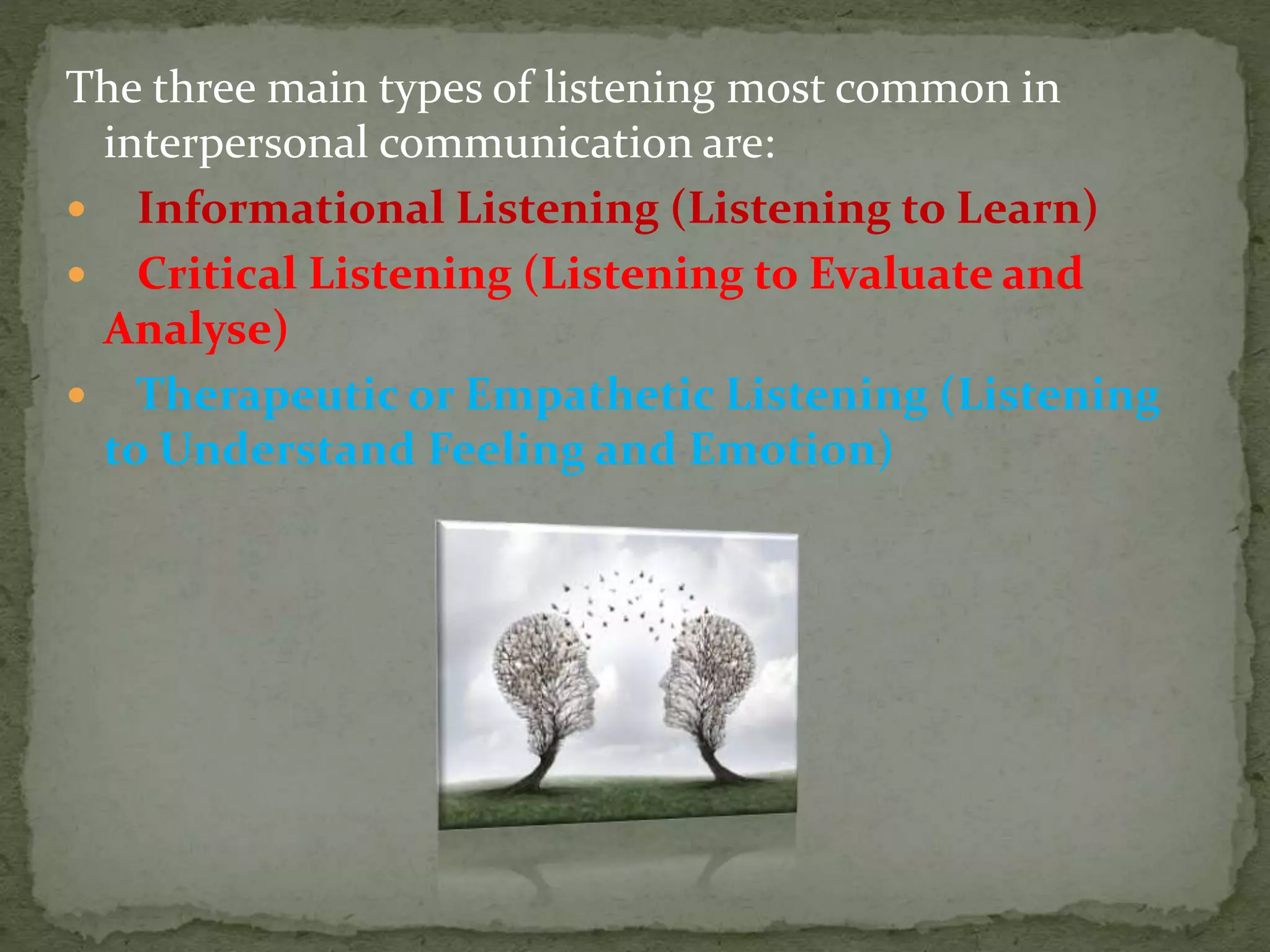 Types of listenng skills | PPTX