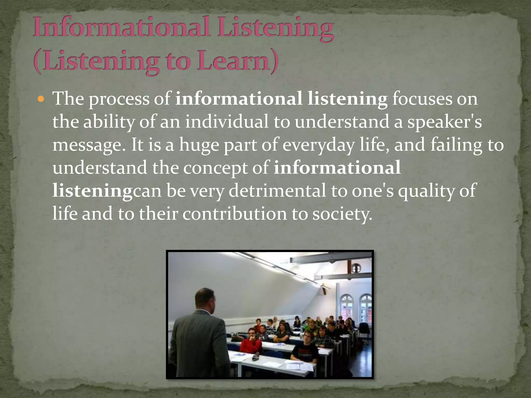 Types of listenng skills | PPTX