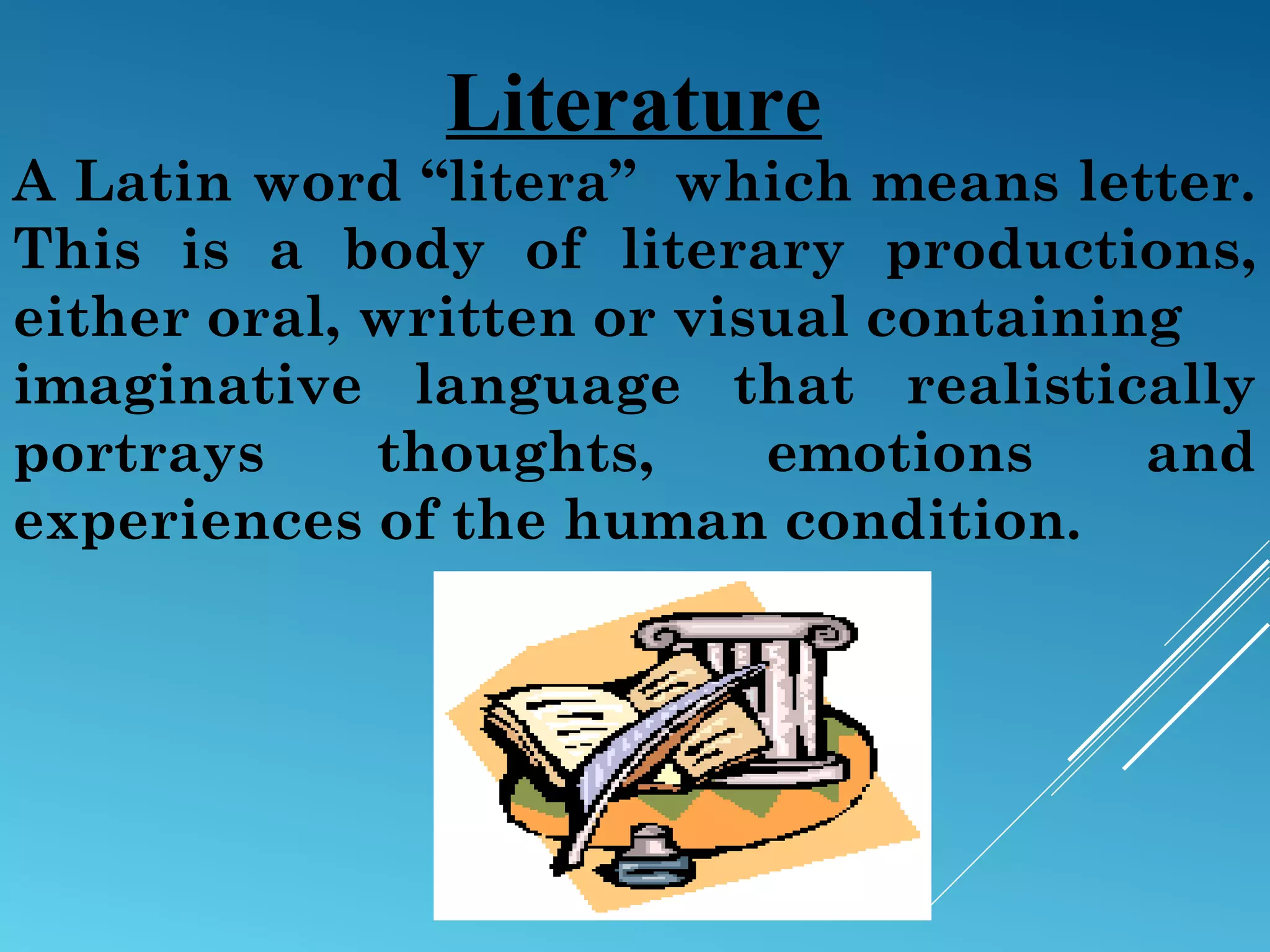 Types of Literature | PPT