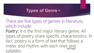 Types of literature | PPTX
