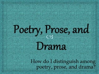 Types of literature | PPT