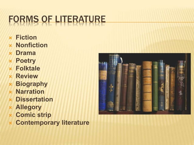 Types of Literature for Students | PPT