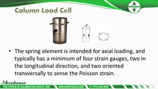 Types of Load Cells and Force Sensors Commonly used as force standards ...