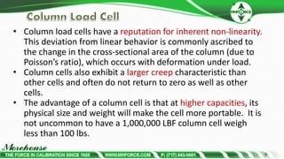 Types of Load Cells and Force Sensors Commonly used as force standards ...