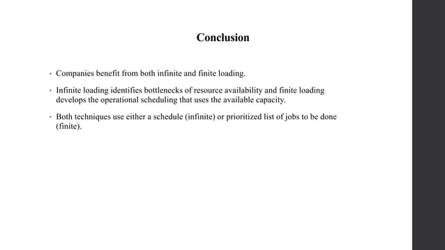 Types of loading, production & operations management | PPTX