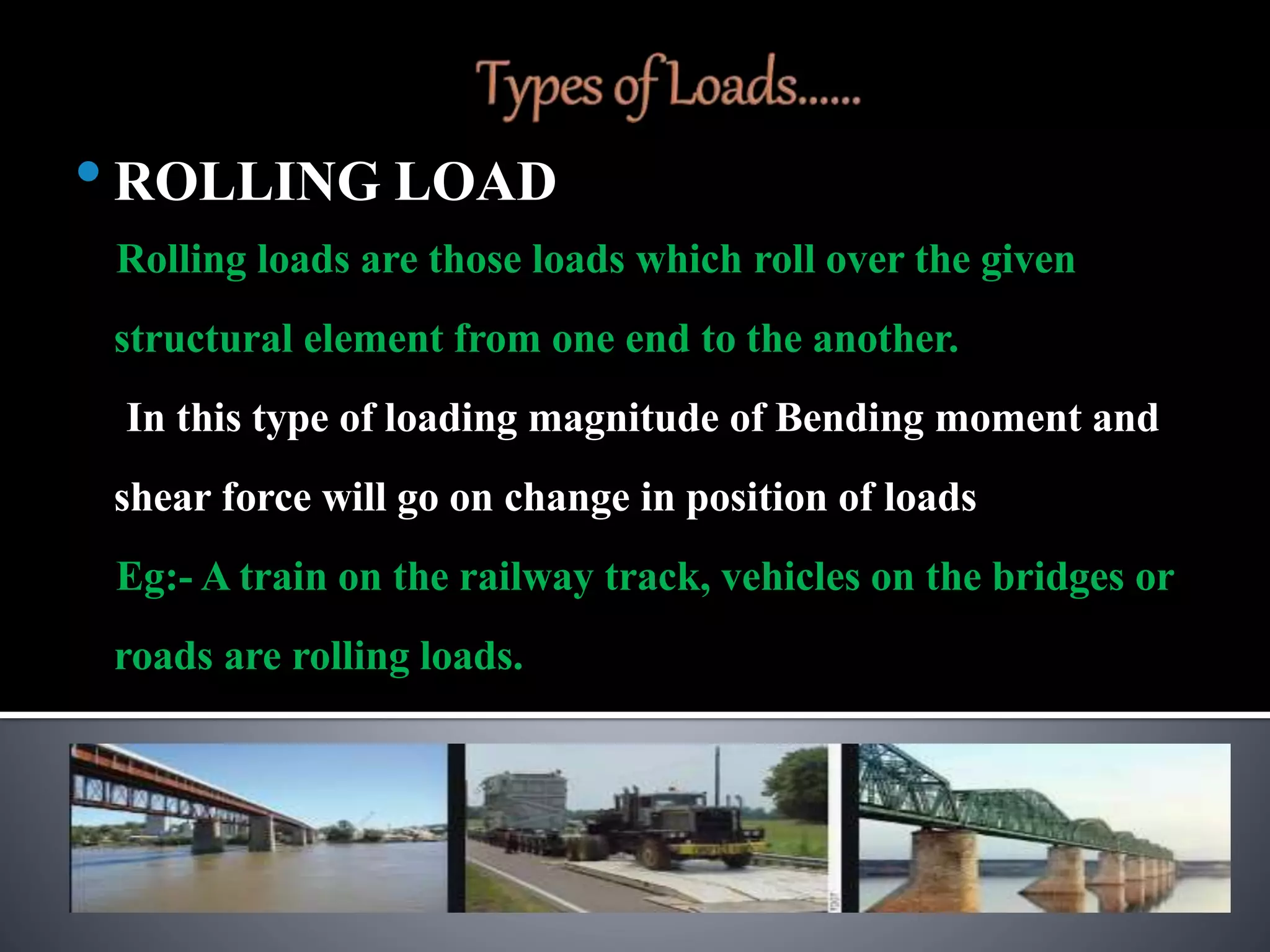 Types of loads,supports , beams and spans ppt | PPTX